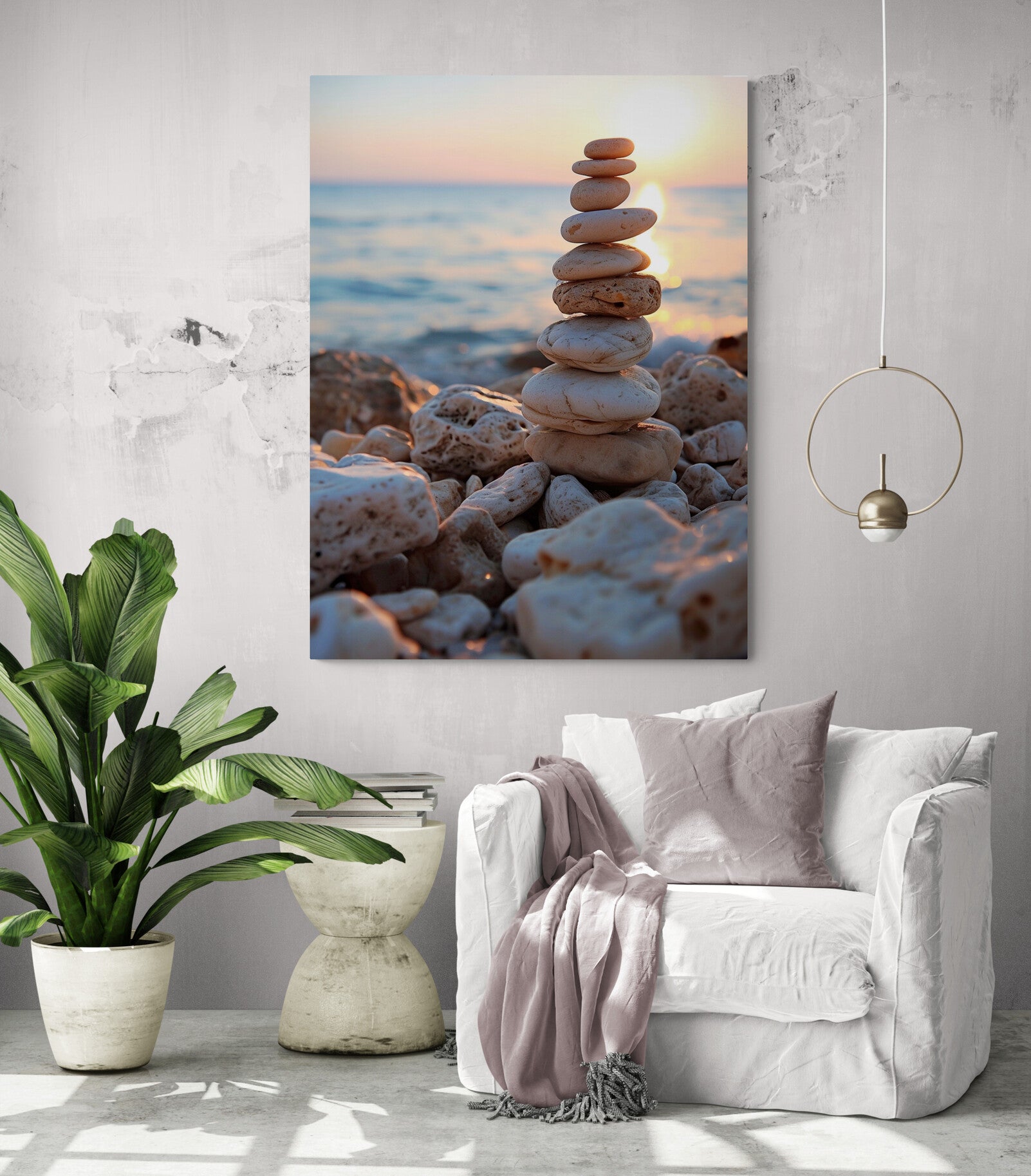 Poster mural - Harmonies Zen au crépuscule - MyselfMonArt